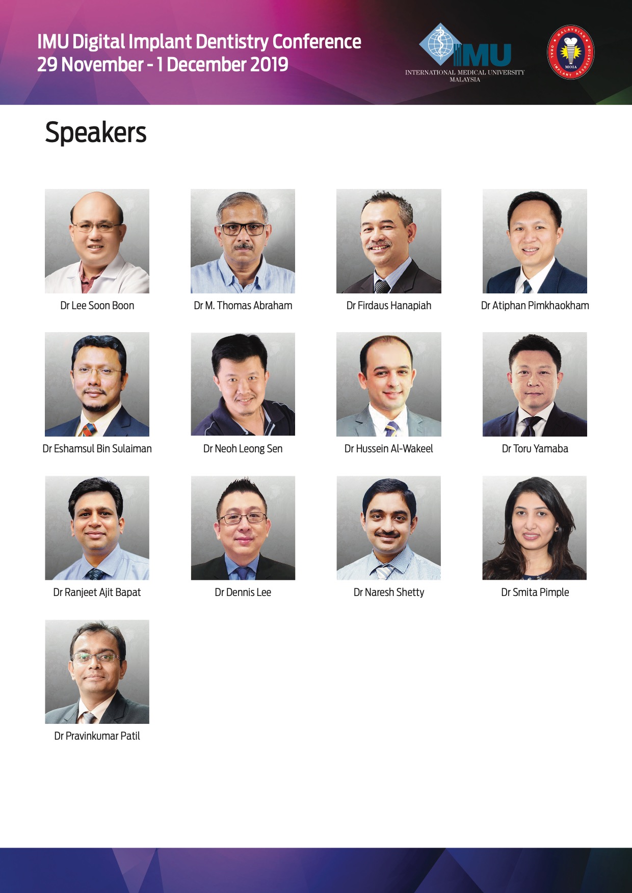 IMU Digital Implant Dentistry Conference | Dental Clinics, Dentists, Klinik Gigi & 牙医 in Malaysia