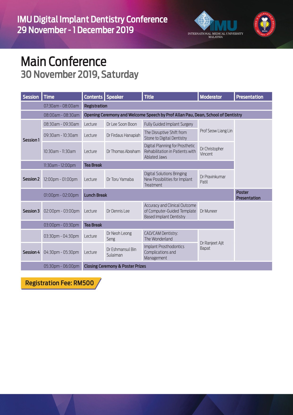 IMU Digital Implant Dentistry Conference | Dental Clinics, Dentists, Klinik Gigi & 牙医 in Malaysia