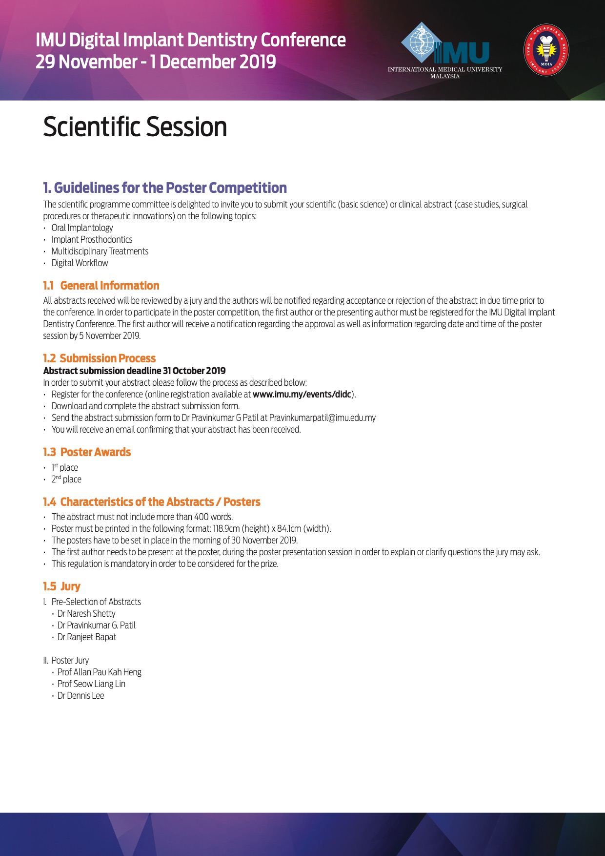 IMU Digital Implant Dentistry Conference | Dental Clinics, Dentists, Klinik Gigi & 牙医 in Malaysia