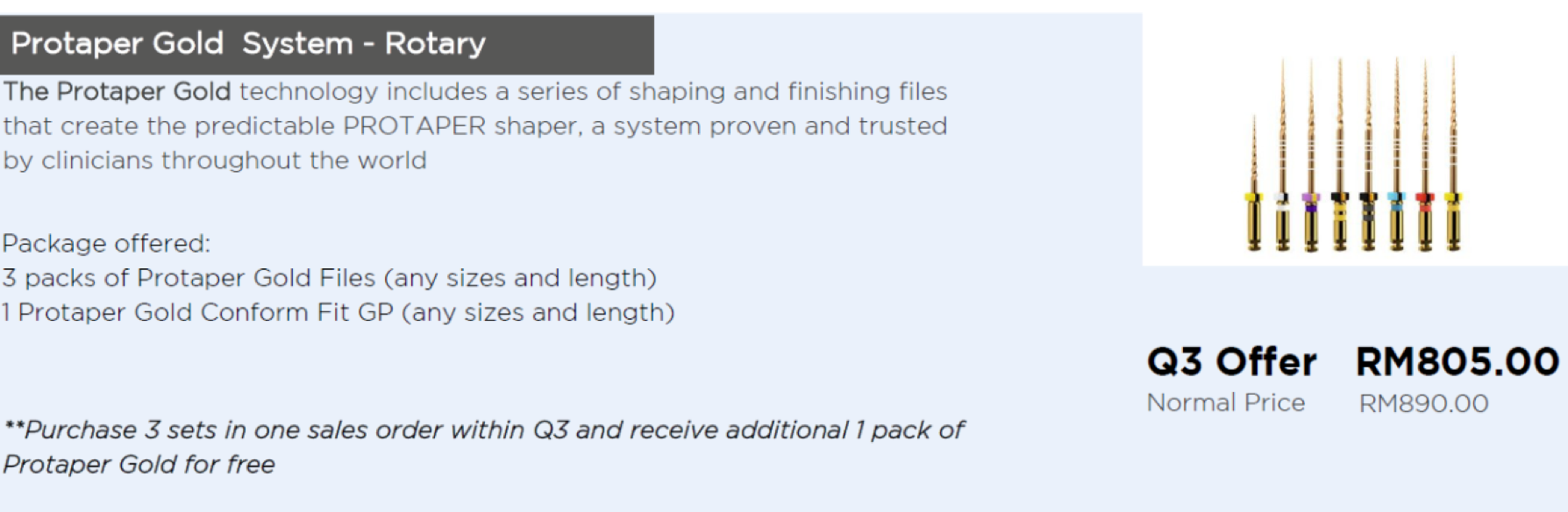 Rotary Protaper Gold System Promo | Dental Clinics, Dentists, Klinik ...