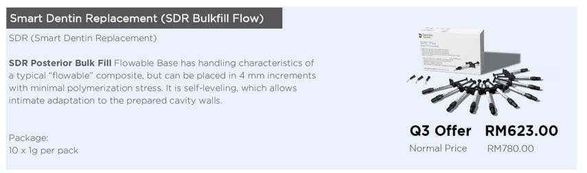 Smart Dentin Replacement (SDR Bulkfill Flow) | Dental Clinics, Dentists ...