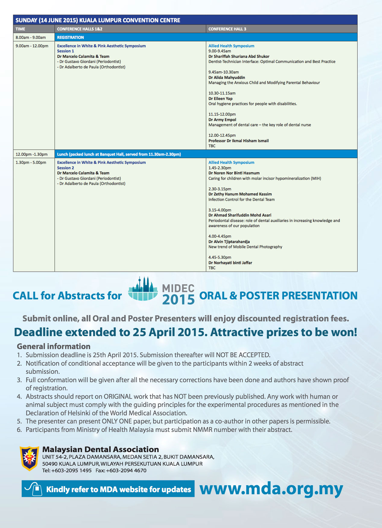 MIDEC 2015 - Malaysia-International Dental Exhibition & Conference ...