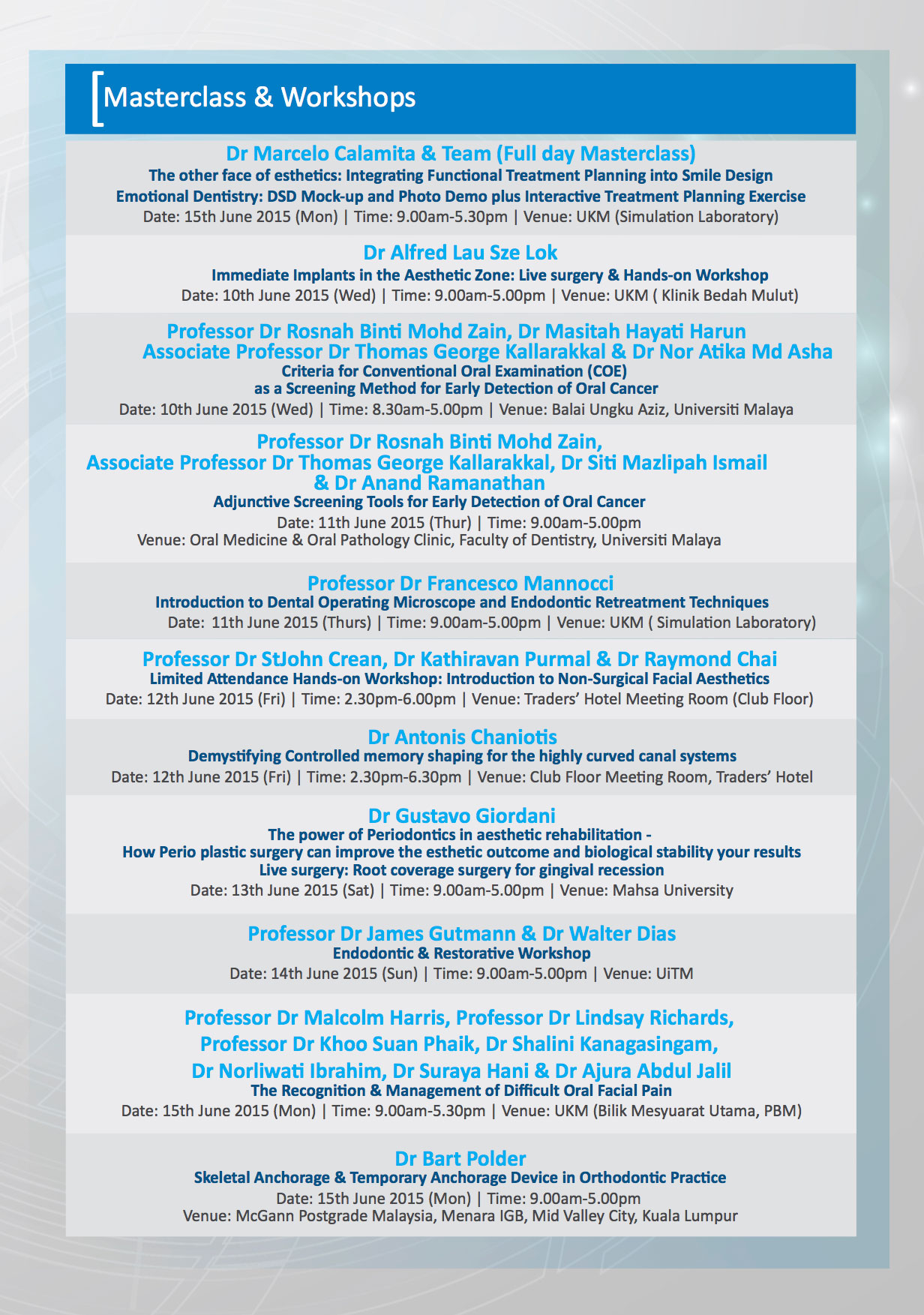 MIDEC 2015 - Malaysia-International Dental Exhibition & Conference ...